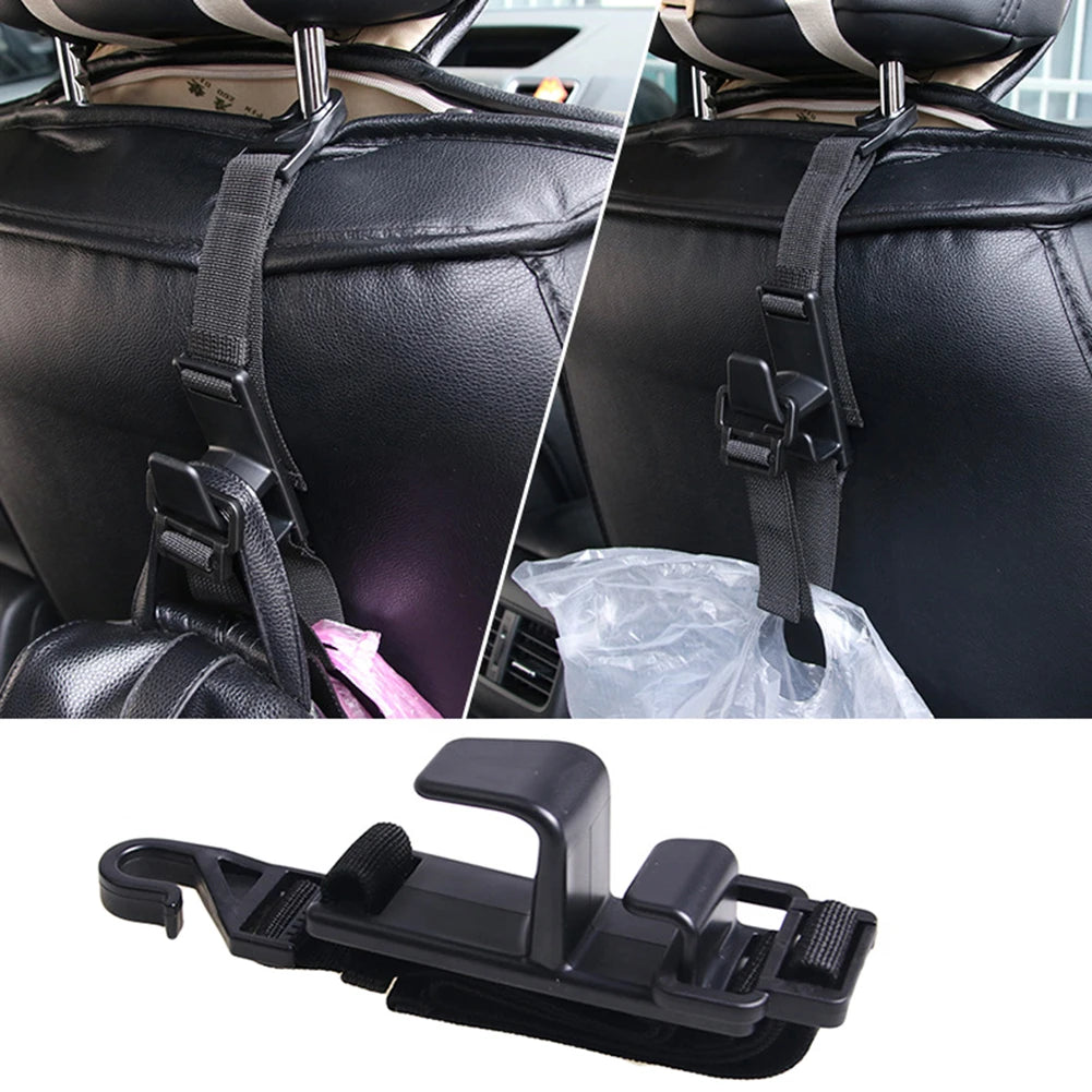 Car Hook Multifunction Universal Adjustable Back Seat Hanger Holder ...