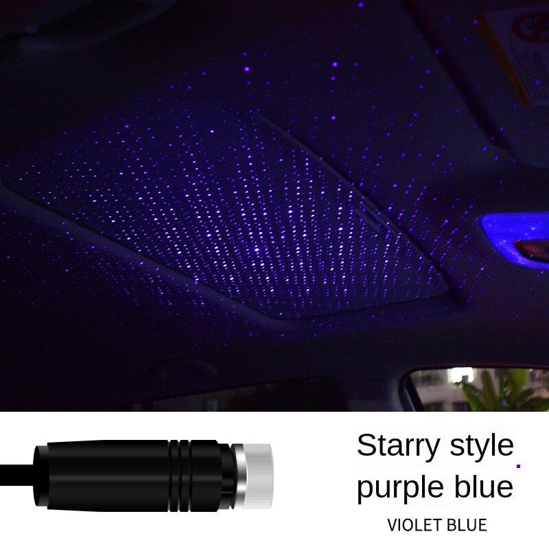LED Laser Atmosphere Ambient Projector Lights USB Auto Decoration ...